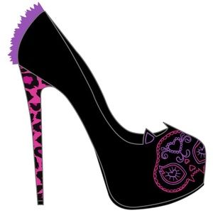 Too Fast | Shoes | Too Fast Kitty Heel Rockabilly Pinup Goth Tattoo ...